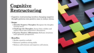 Stress management assignment self control .pptx