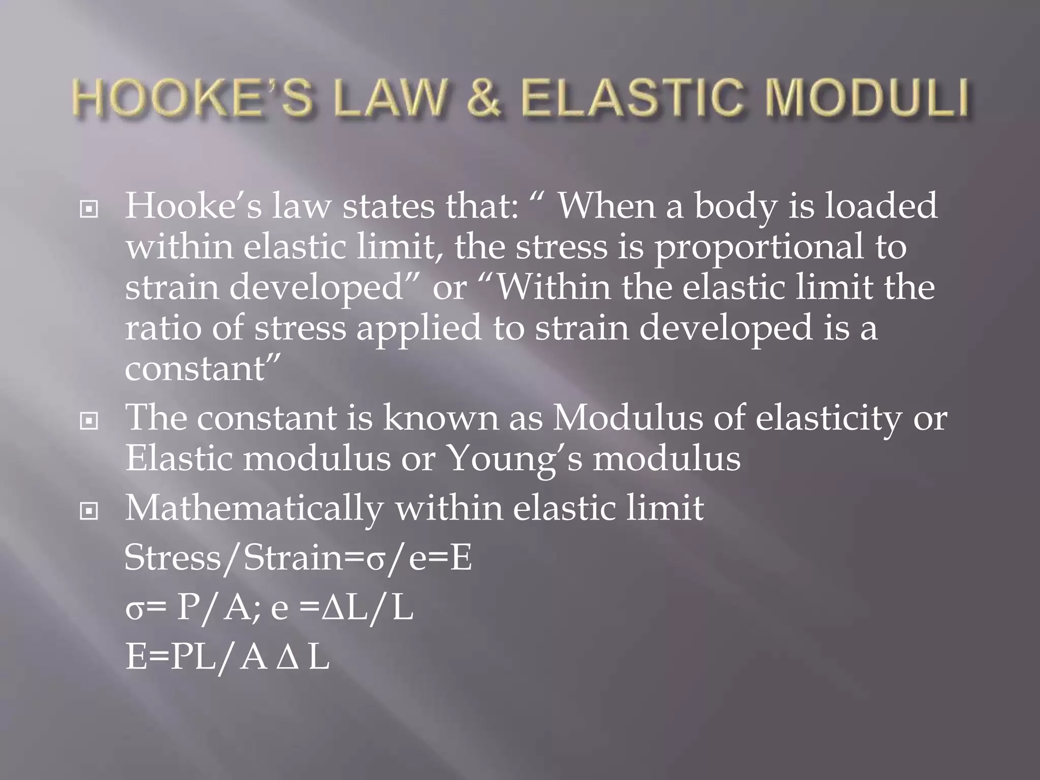 Stress Strain Curve For Ductile And Brittle Materials Pptx Physics