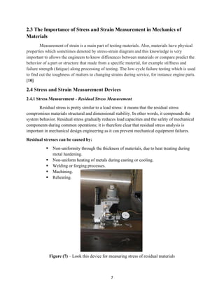 Stress & strain measurement | PDF