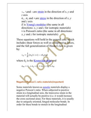 Stress & strain notes 222 | PDF