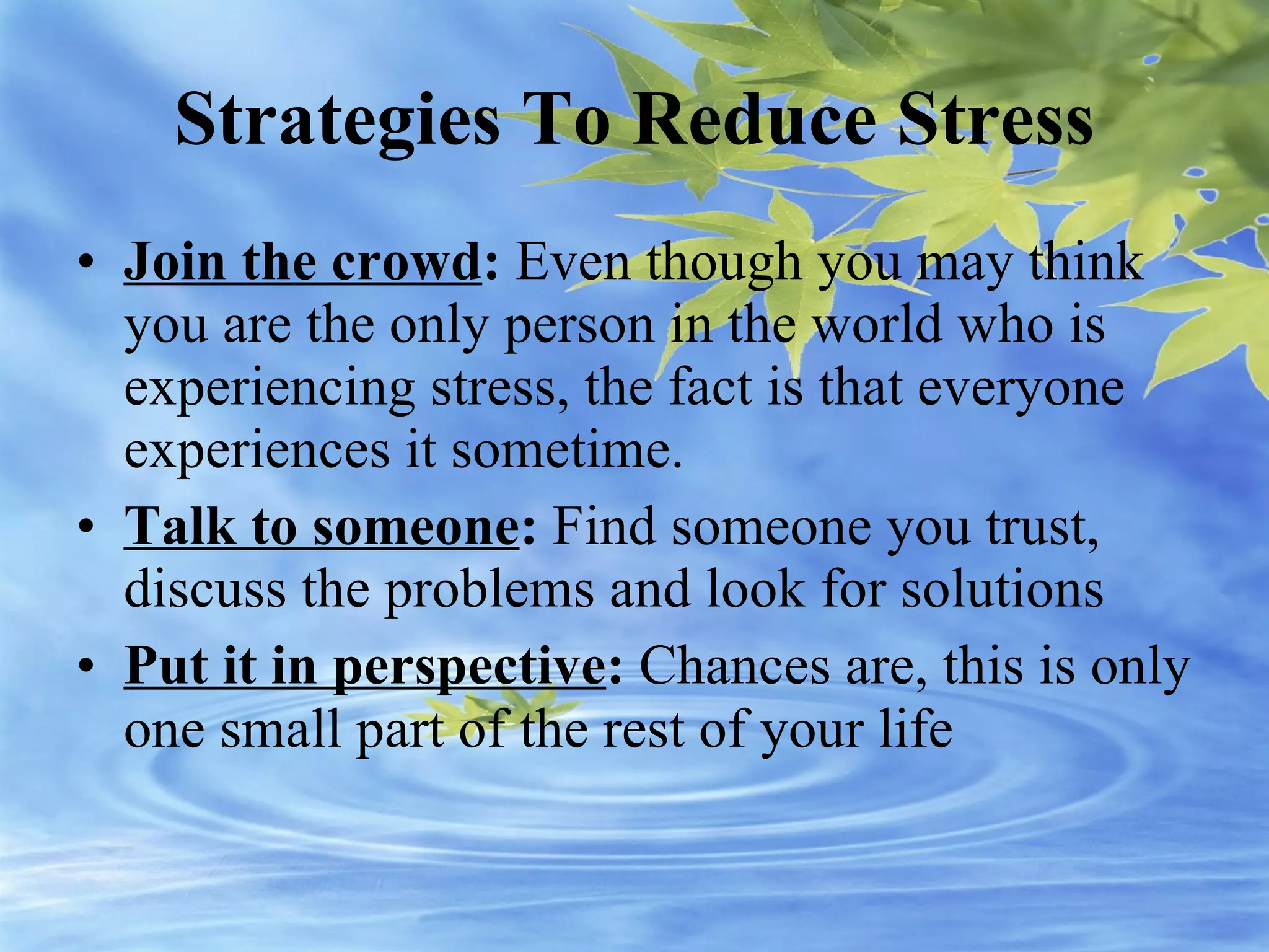 Stress & stress management mds | PPT