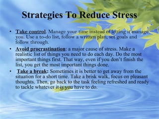 Stress & stress management mds | PPT