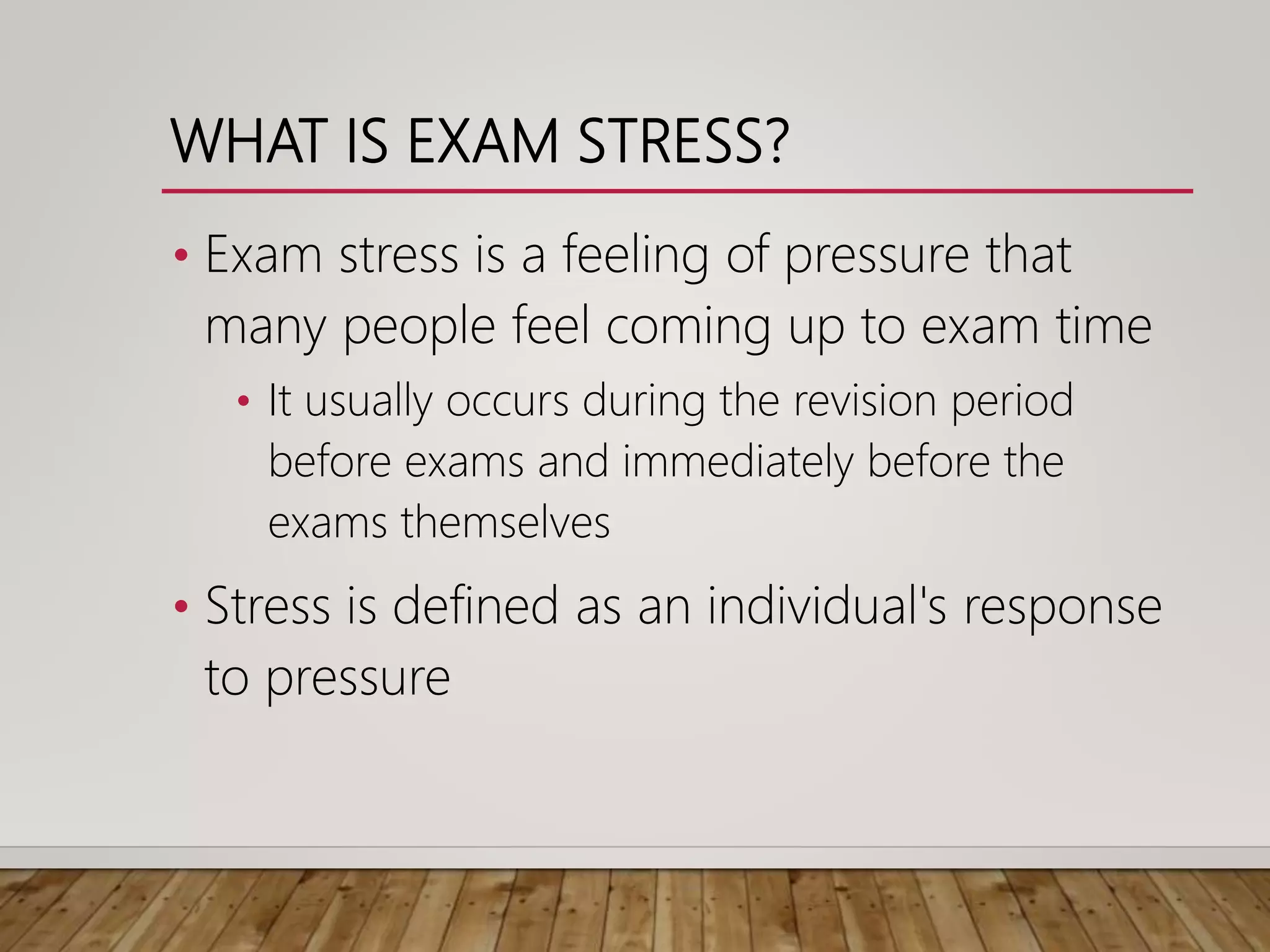 STRESS and Performance Anxiety During Test-Taking | PPTX
