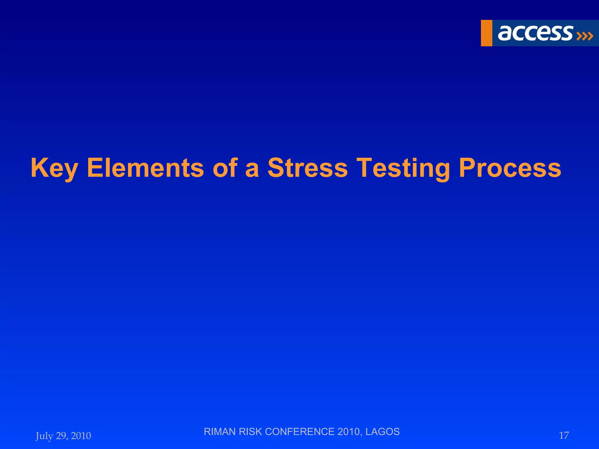 Stress testing banks | PPT