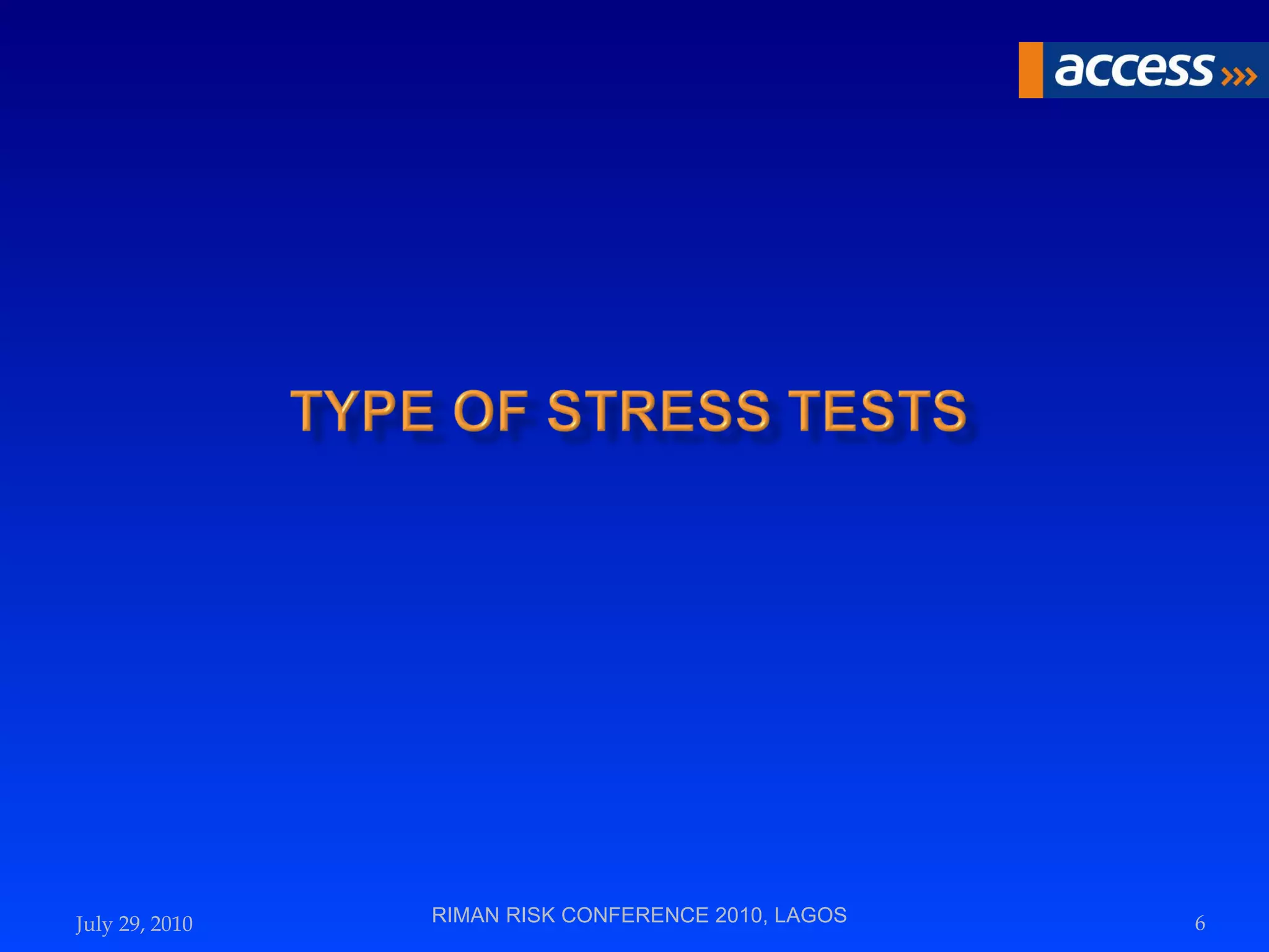 Stress testing banks | PPT