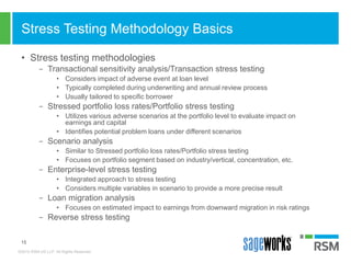 Building Blocks for Loan Portfolio Stress Testing | PPT