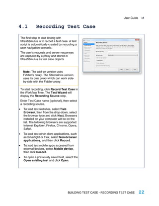 StresStimulus Load Testing Tool User Guide | PDF