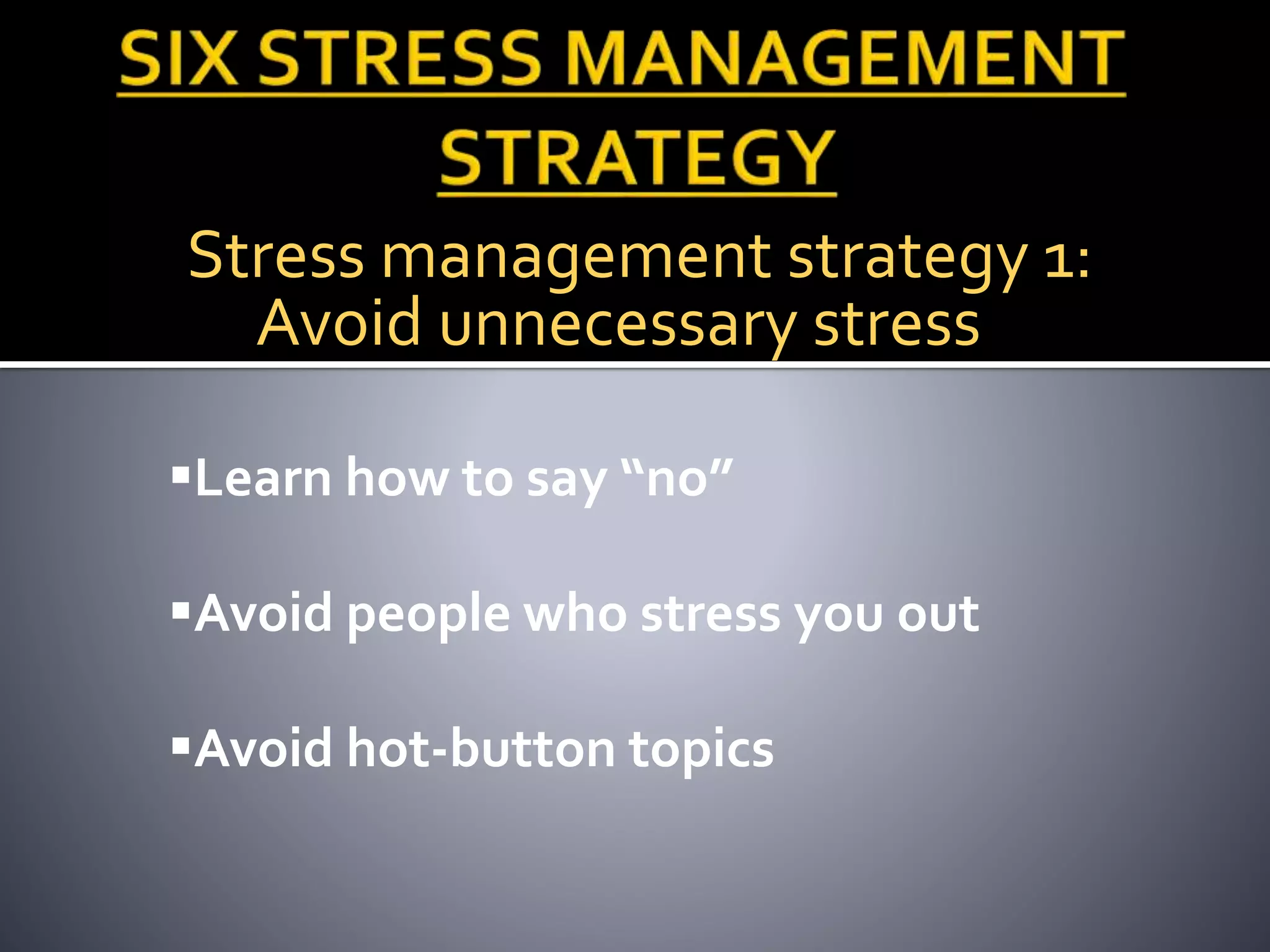 Stress to students | PPTX
