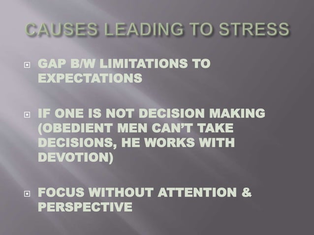 Stress to success | PPT