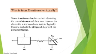 Stress transformation and Mohr Circle | PPT