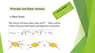 Stress transformation and Mohr Circle | PPTX