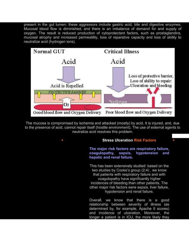 Stress Ulcer Prophylaxis Introduction | DOCX | Digestive Disorders ...