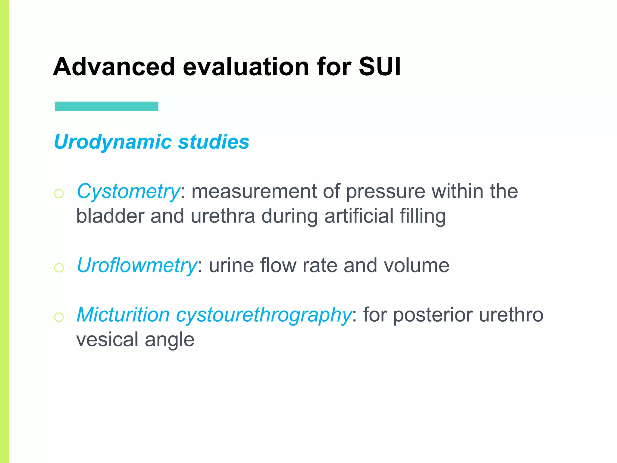 Stress urinary incontinence | PDF