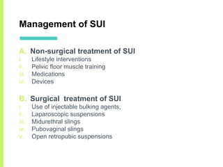 Stress urinary incontinence | PDF