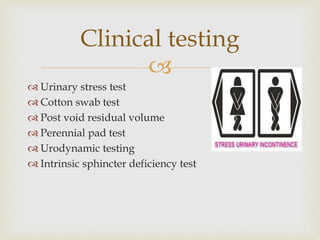 Stress urinary incontinence dr. kawita bapat | PPTX