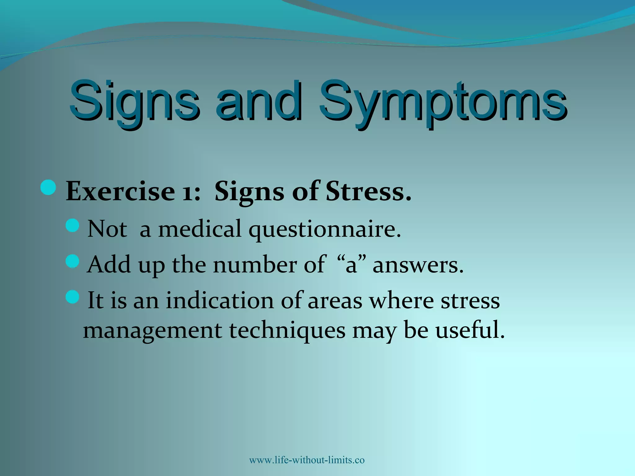 Stress workshop 1 introduction and present | PPT