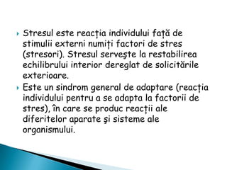 Stresul | PPTX