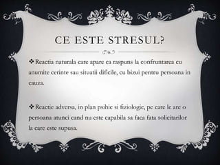 Stresul | PPTX