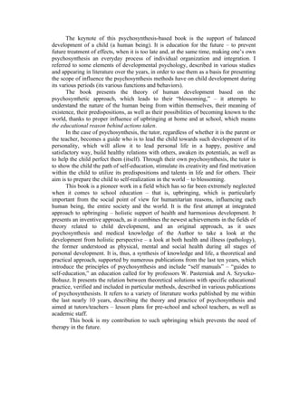 BALANCED CHILD DEVELOPMENT IN THE LIGHT OF NEW CHALLENGES | DOC