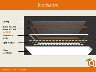 Ofurnish - Stretch Ceiling Presentation | PDF