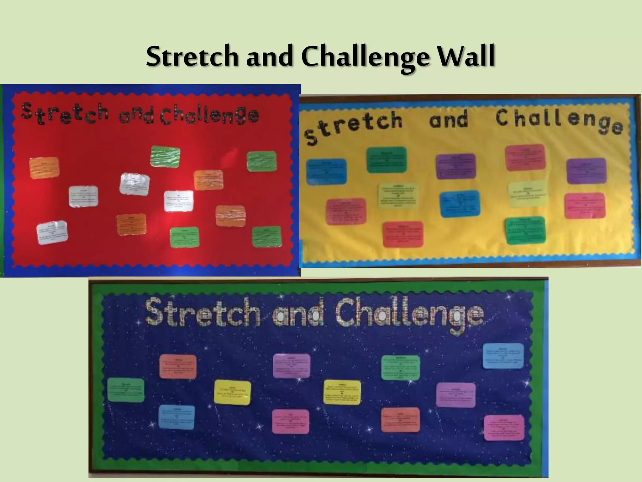 Stretch and challenge wall (1) | PPTX