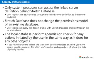 Stretch db sql server 2016 (sn0028) | PPT