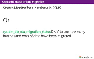 Stretch db sql server 2016 (sn0028) | PDF