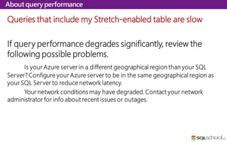 Stretch db sql server 2016 (sn0028) | PDF