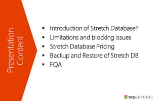 Stretch db sql server 2016 (sn0028) | PDF