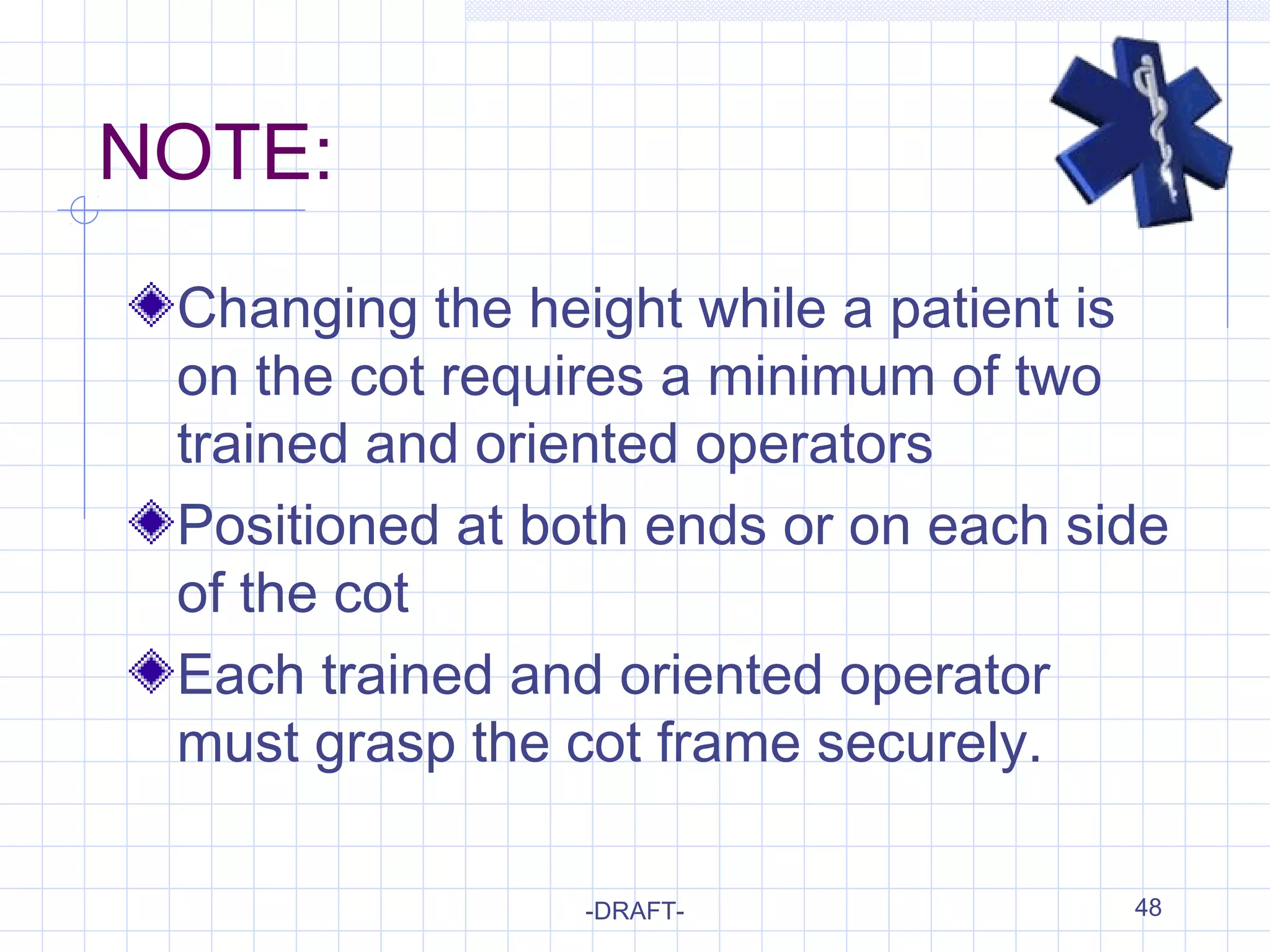 Stretcher operation safety | PPT