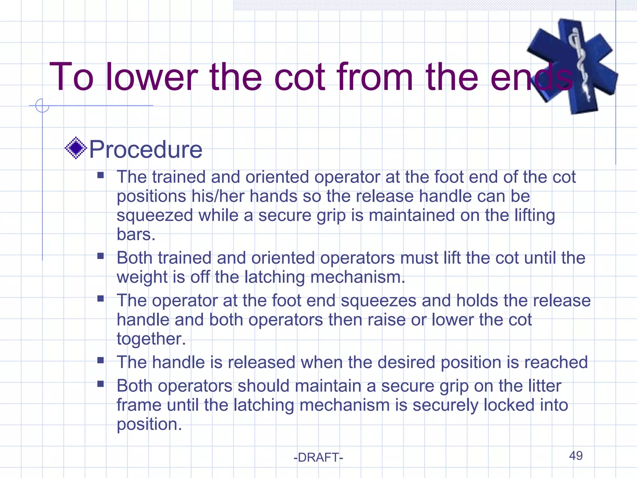 Stretcher operation safety | PPT