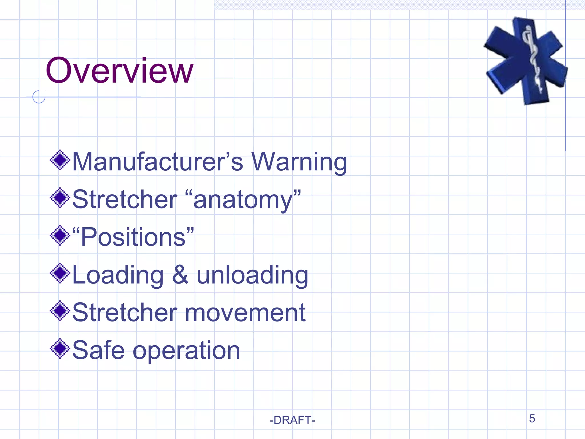 Stretcher operation safety | PPT