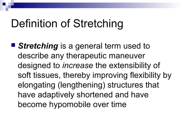 Stretching | PPT