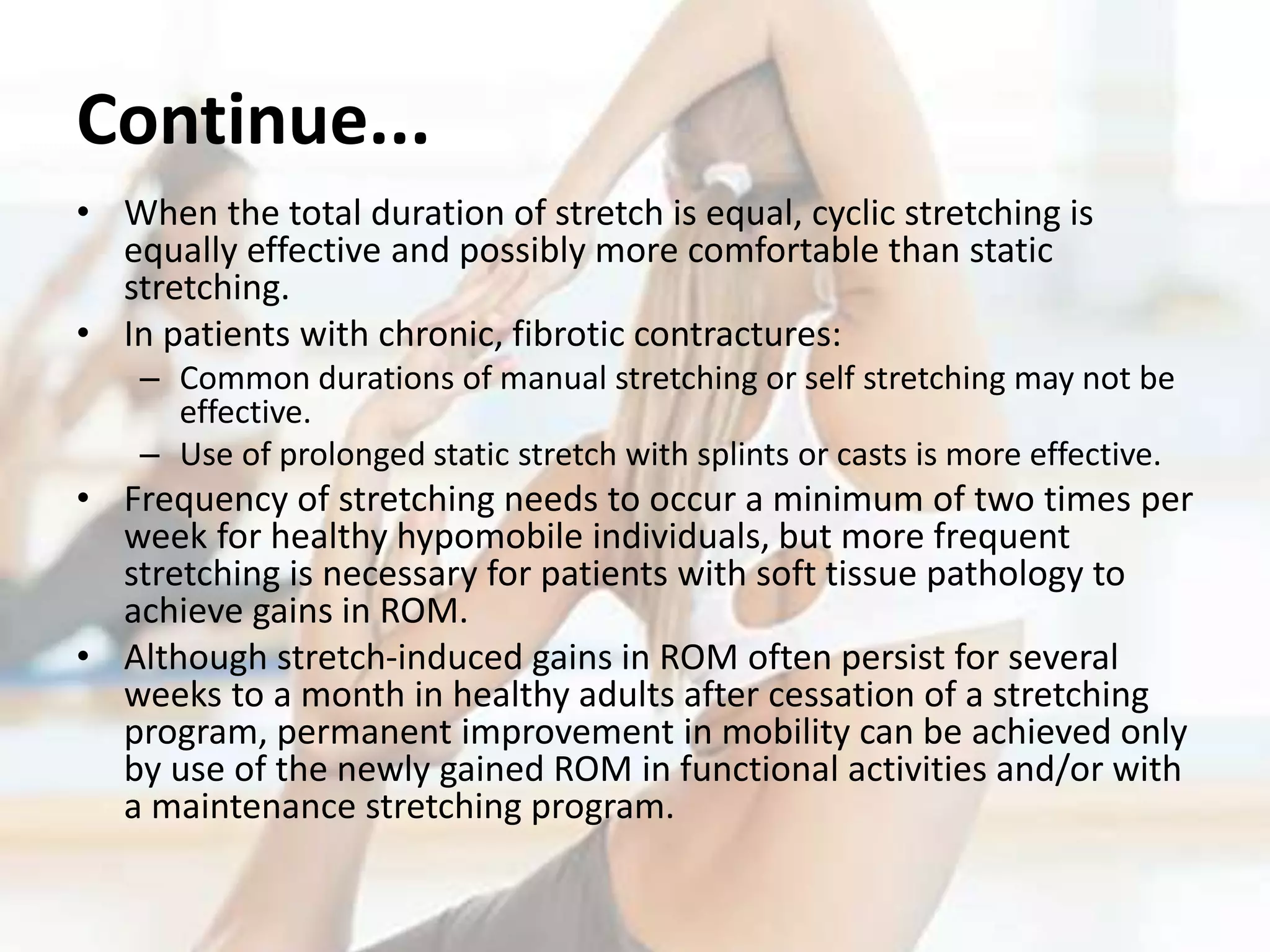 Stretching | PPTX | Death, Injury, or Military Conflict | Sensitive Topics