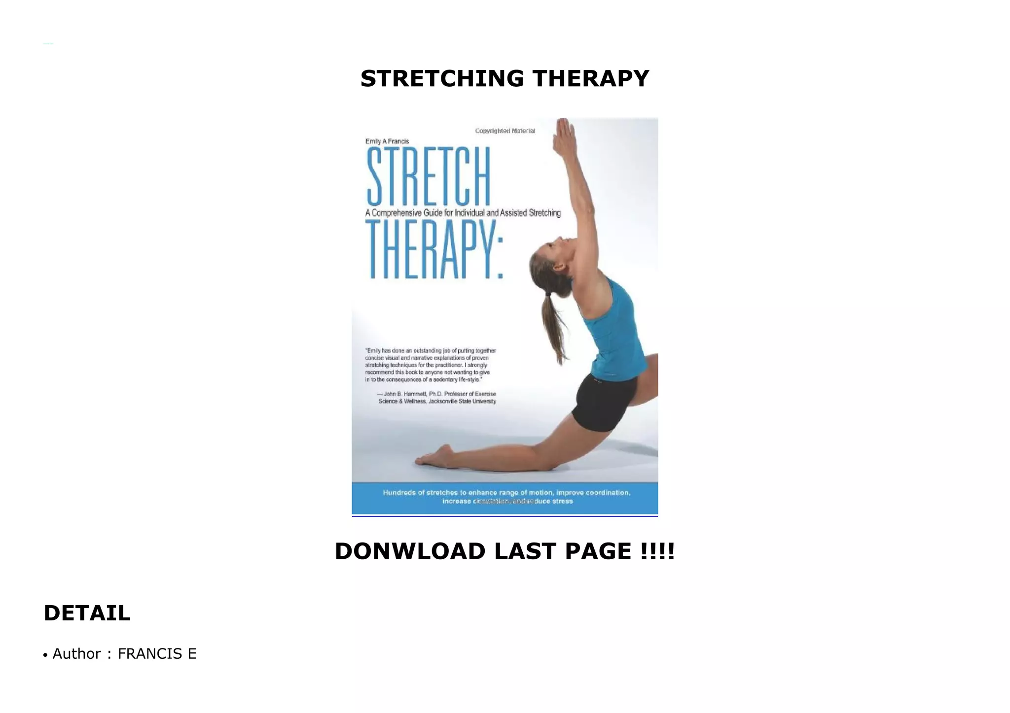 STRETCHING THERAPY | PDF