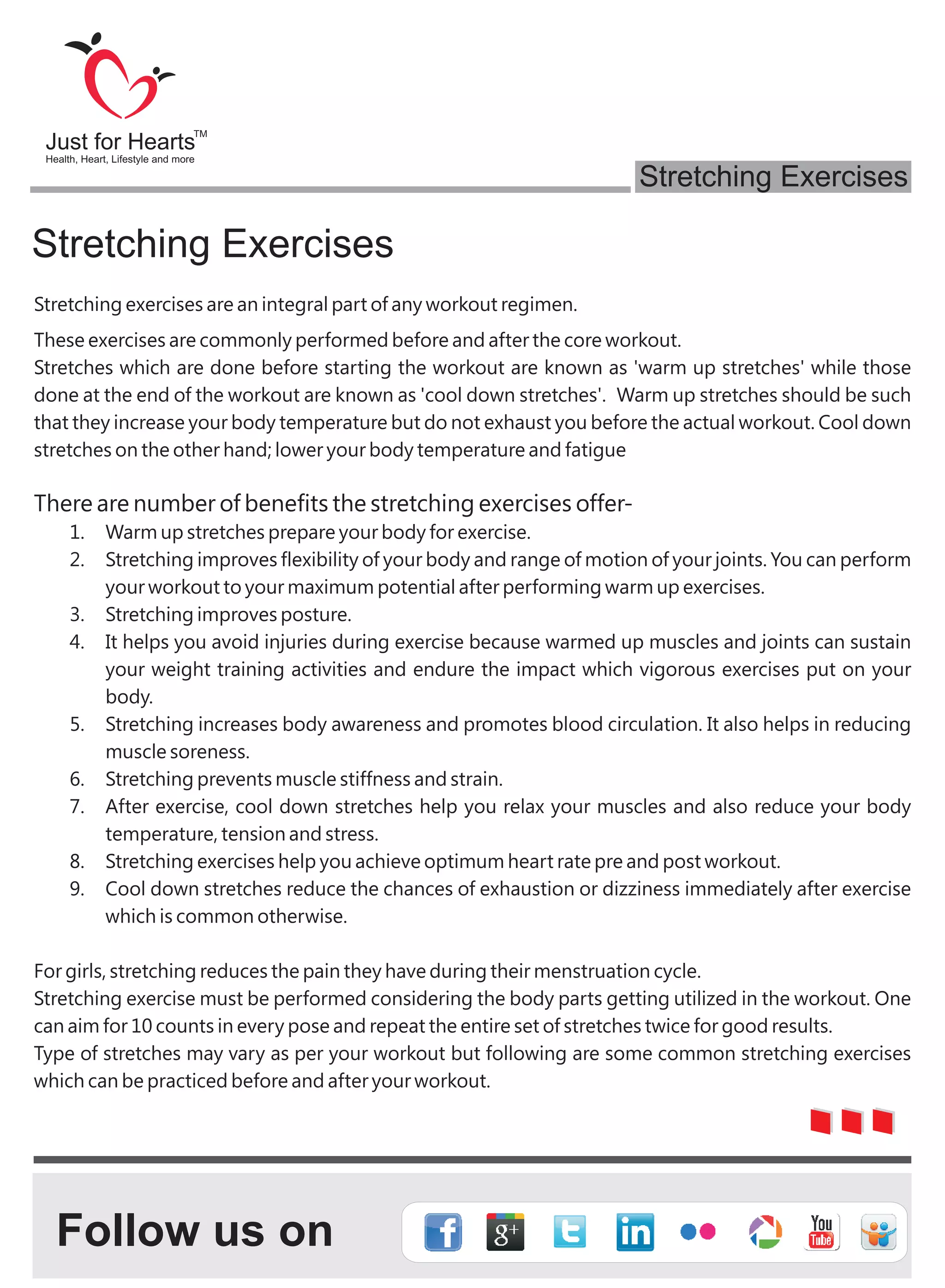 E Book on Stretching exercises | PDF