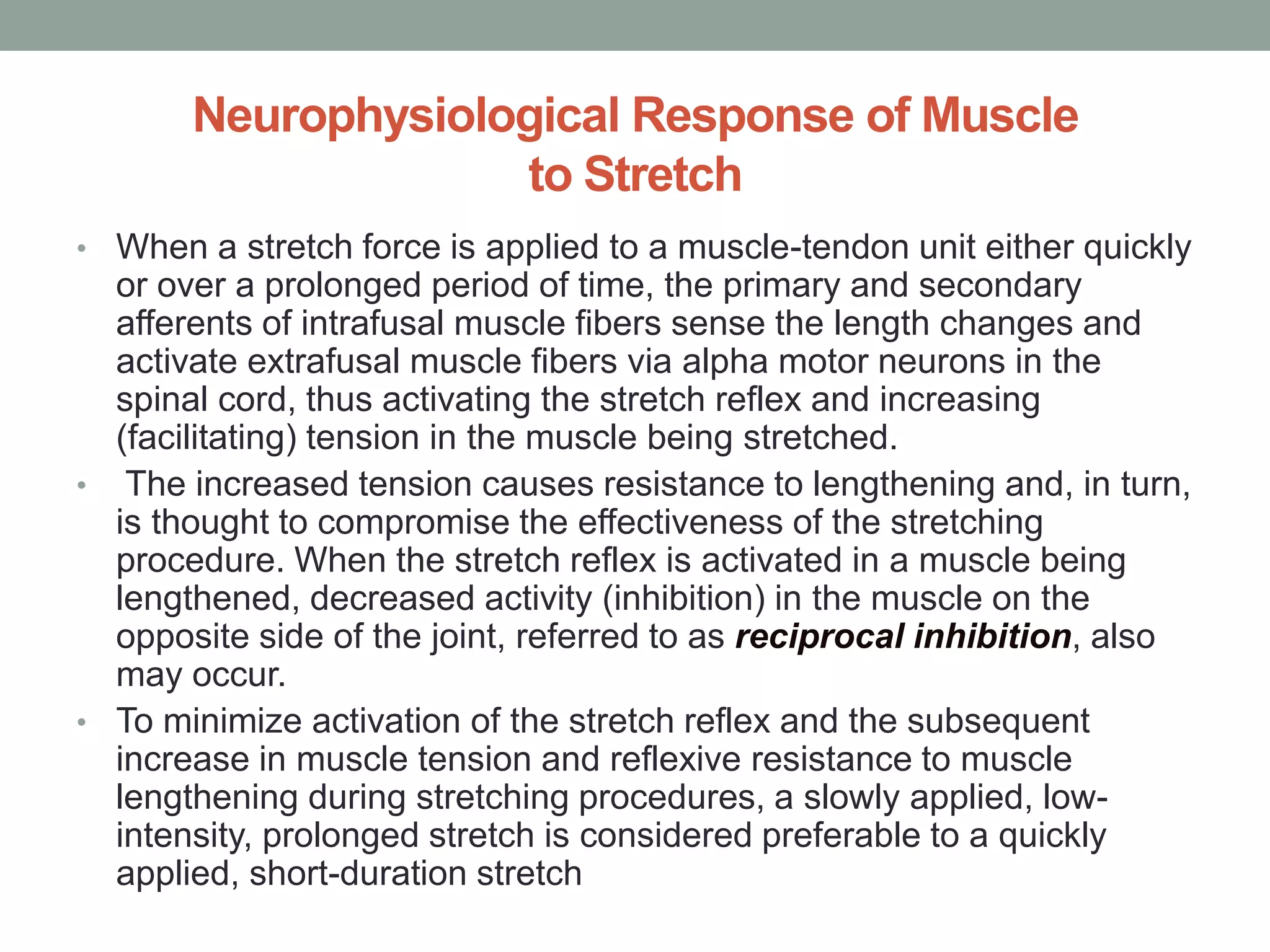 Stretching for impaired mobility chap 4 lec 1 | PPTX