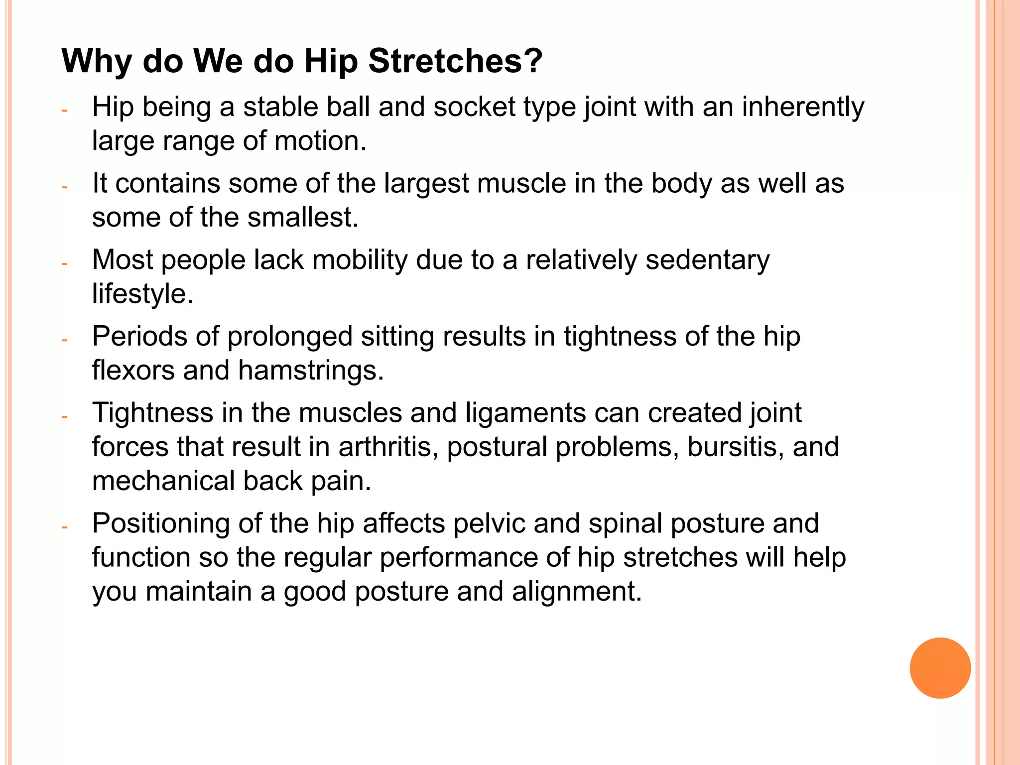 Stretching of hip joint muscles | PPTX