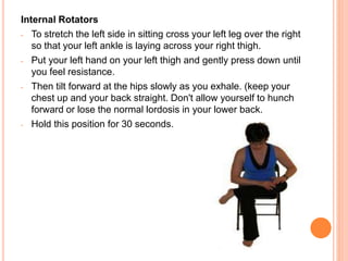 Stretching of hip joint muscles | PPTX