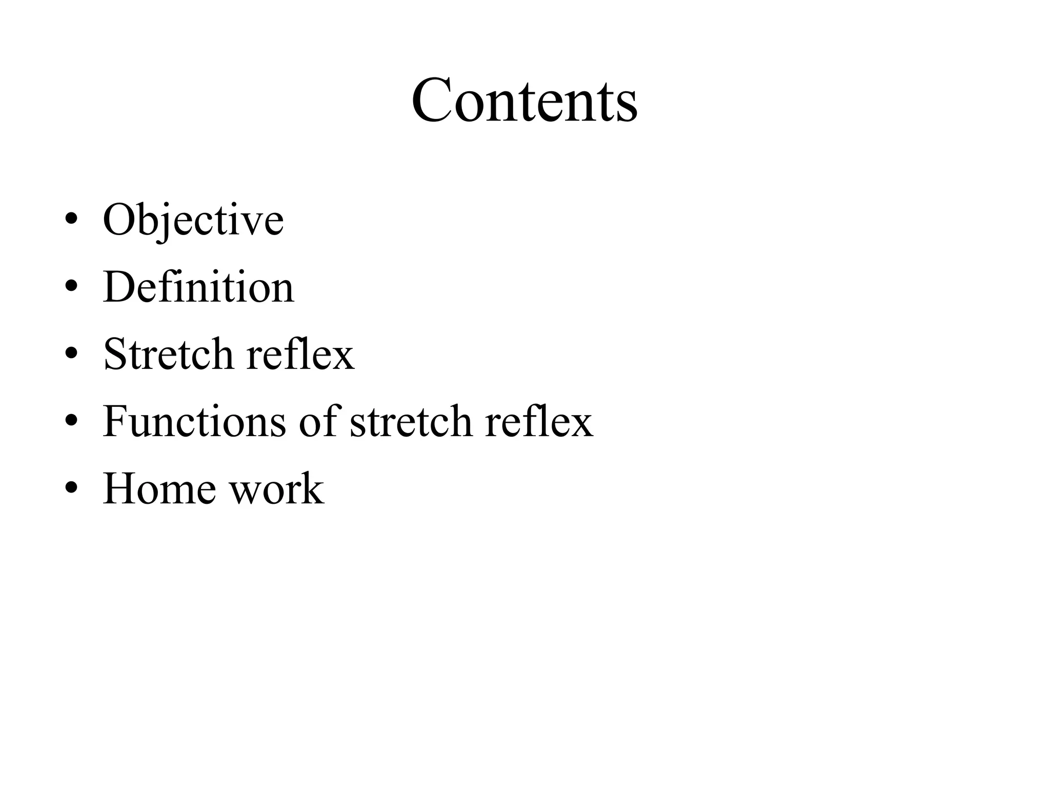 Stretch reflex | PPTX