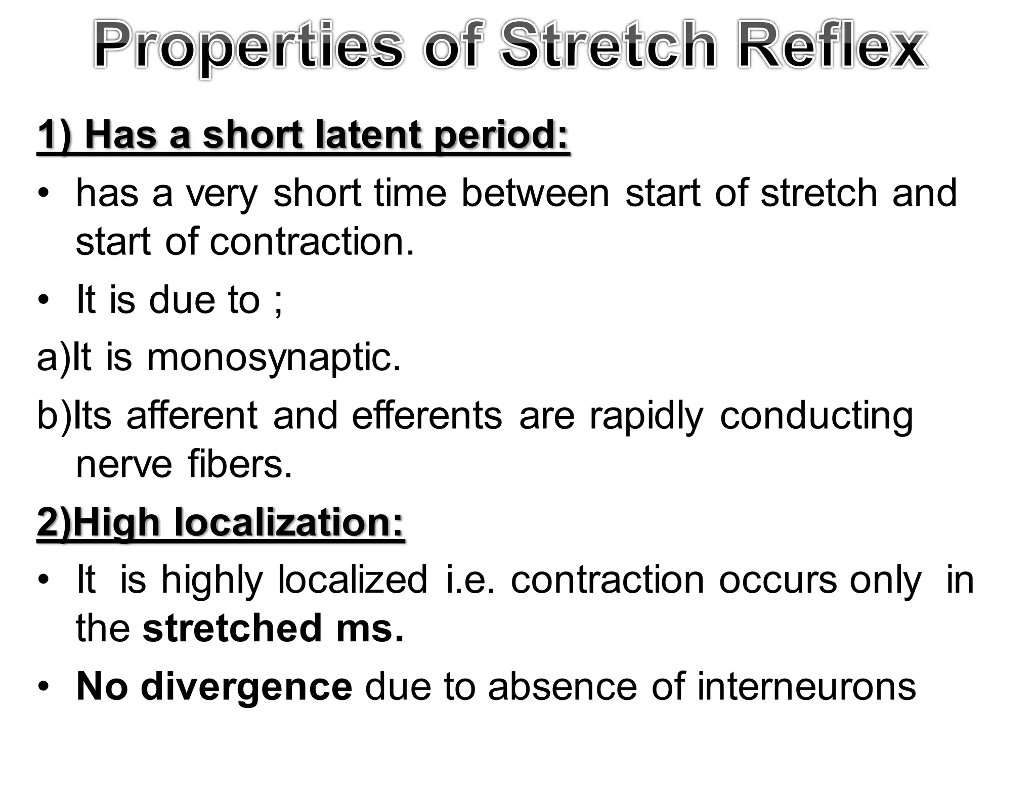 stretch reflex and its principal in spinal cord injury | PPT