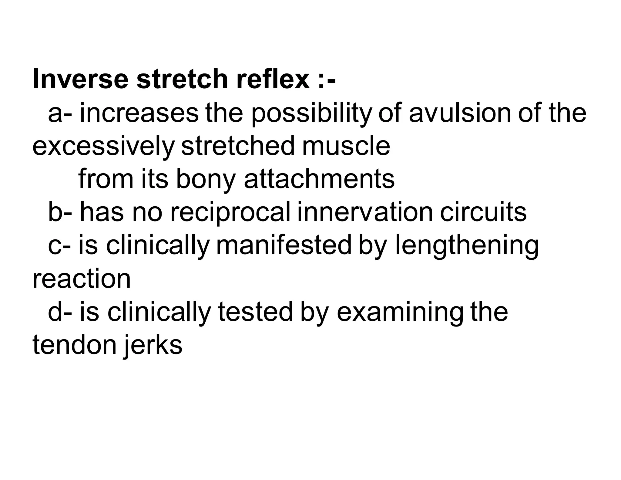 stretch reflex and its principal in spinal cord injury | PPT