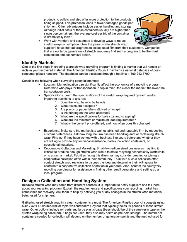 Stretch Wrap Alternatives Fact Sheet | PDF