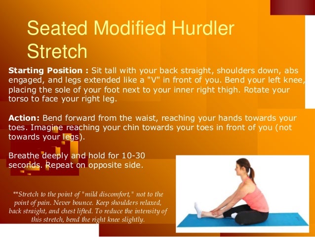Modified Hurdlers Stretch