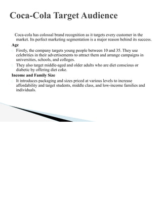 Coca Cola Branding Strategy and strategic marketing plan | PDF