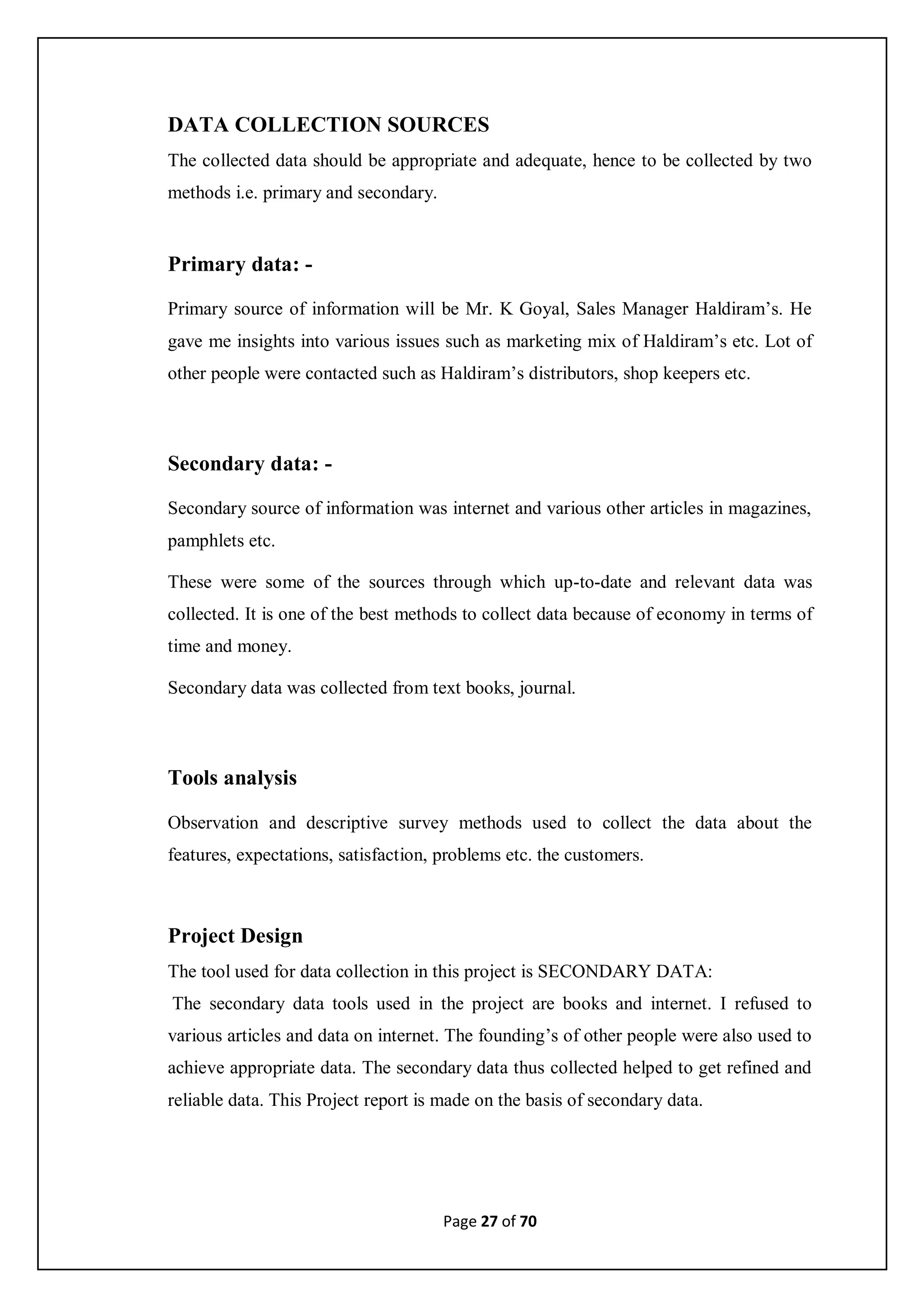 Bba project report final year | PDF