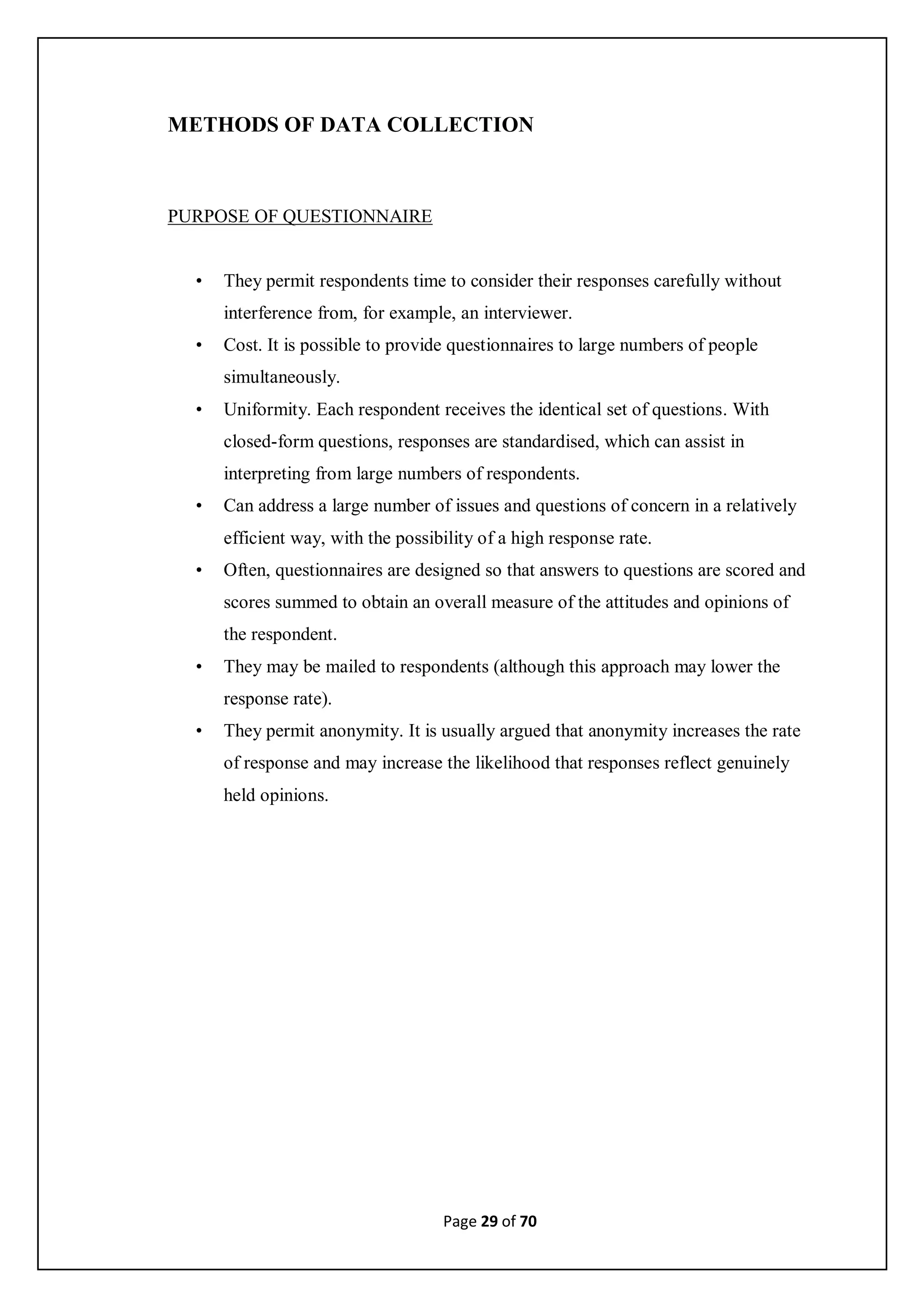 Bba project report final year | PDF