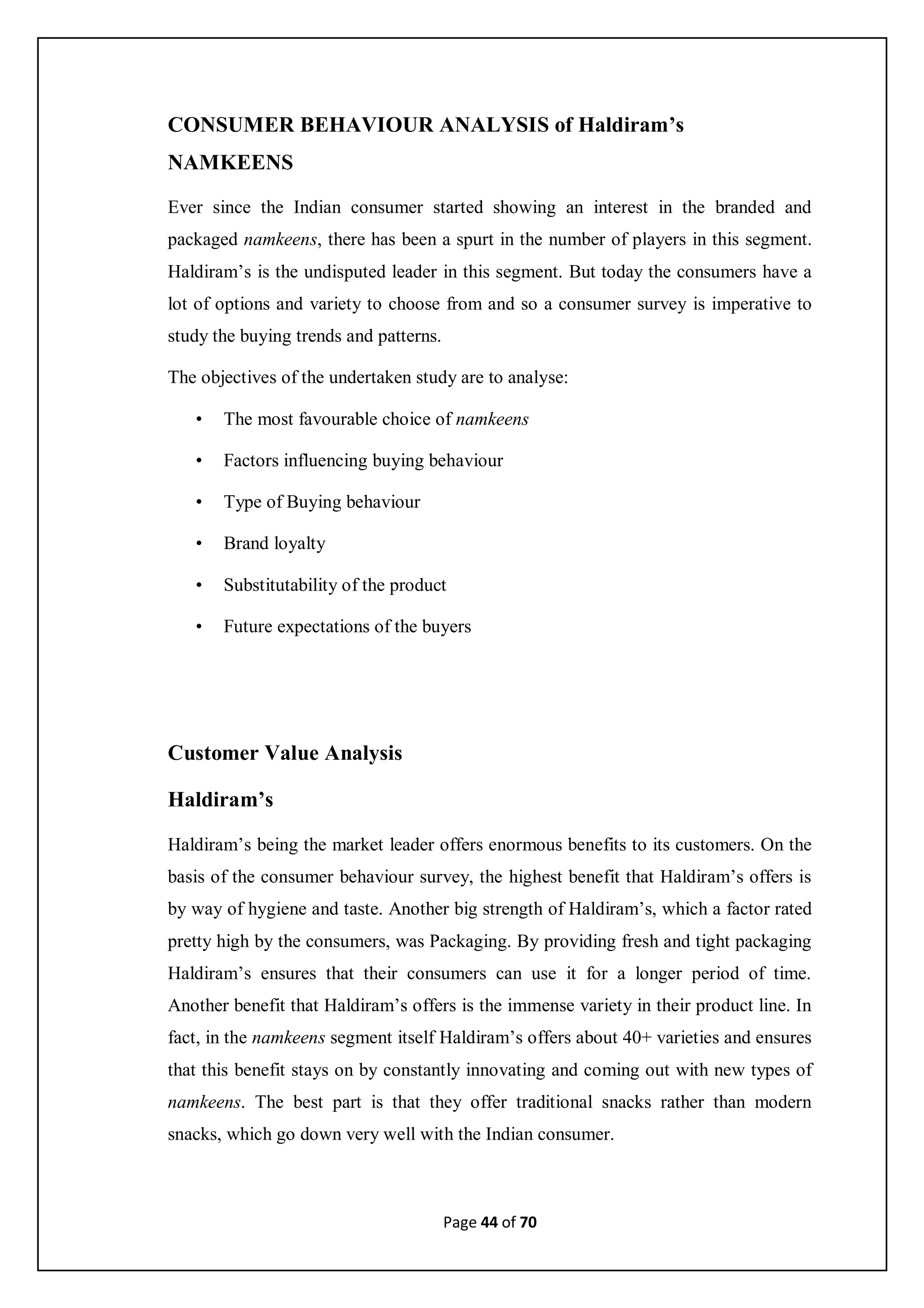 Bba project report final year | PDF