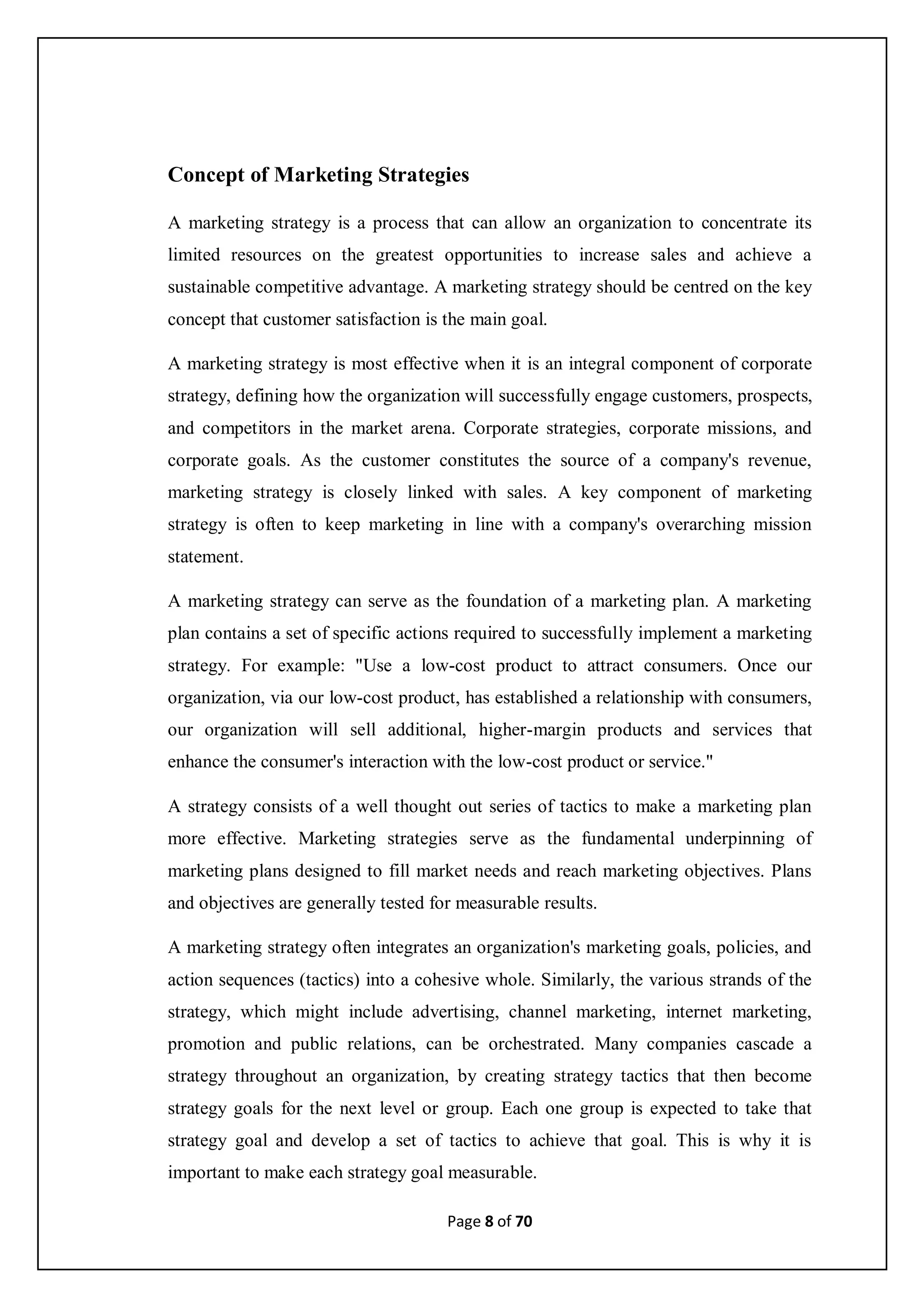 Bba project report final year | PDF