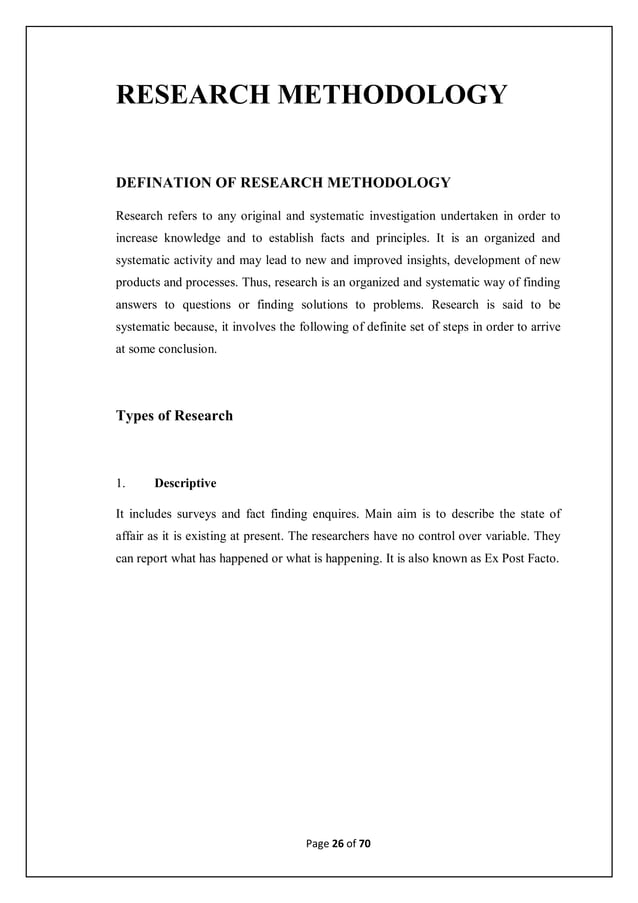 Bba project report final year | PDF